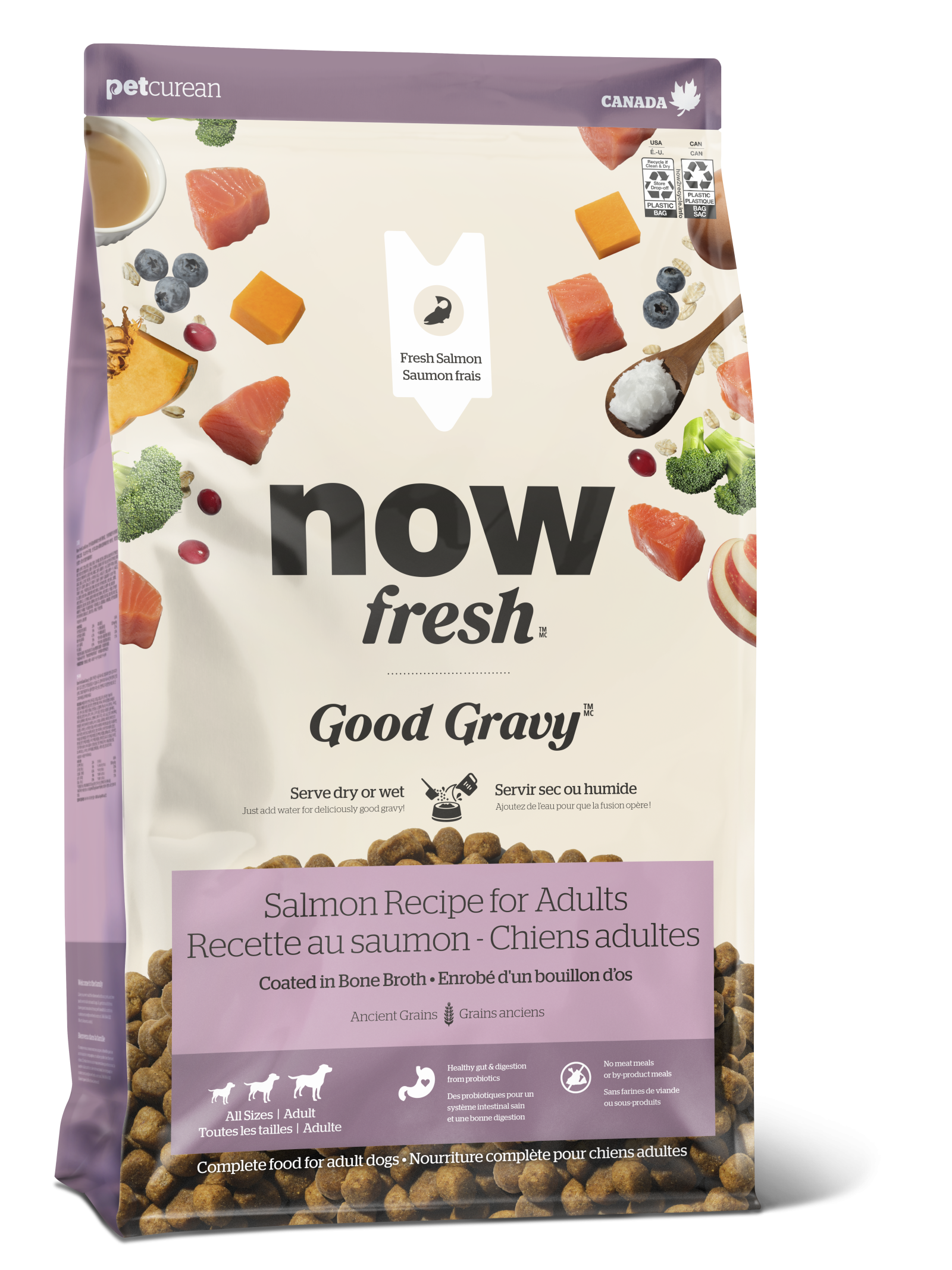 Now Fresh Good Gravy Adult Salmon Recipe with Ancient Grains for dogs ...